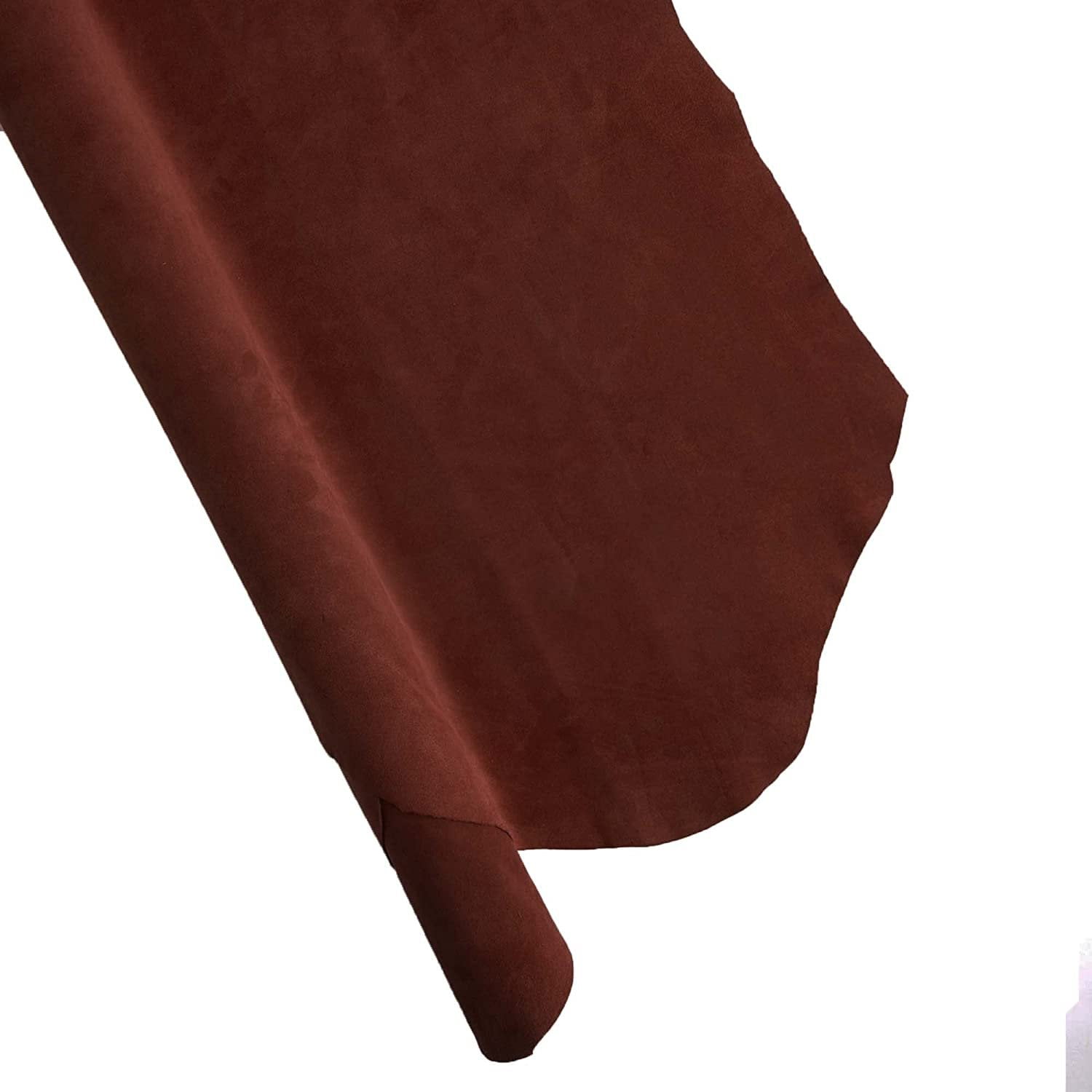 ELW Chap Splits Suede 4-5 oz 1.6-2mm Mahogany Pre-Cut Piece 1-3 SQ FT 4 ...