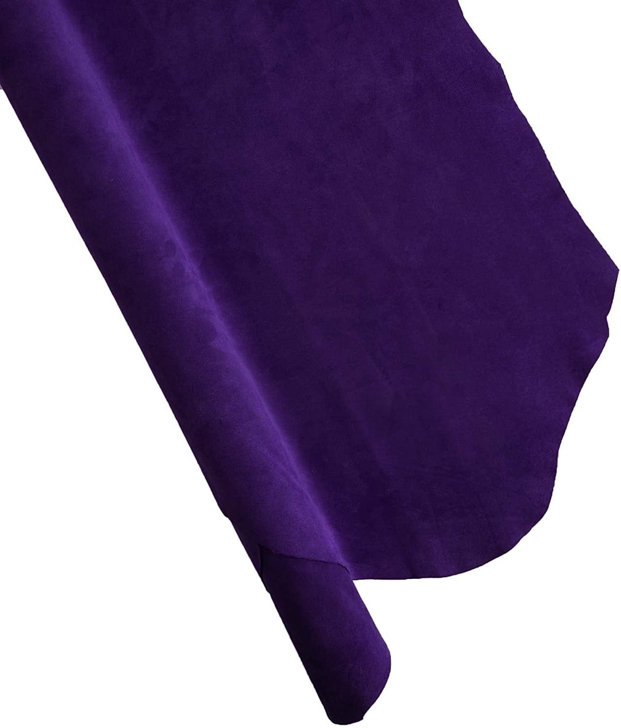 ELW Chap Splits Suede 4-5 oz 1.6-2mm Purple, Pre-Cut Piece 8-10 SQ FT ...