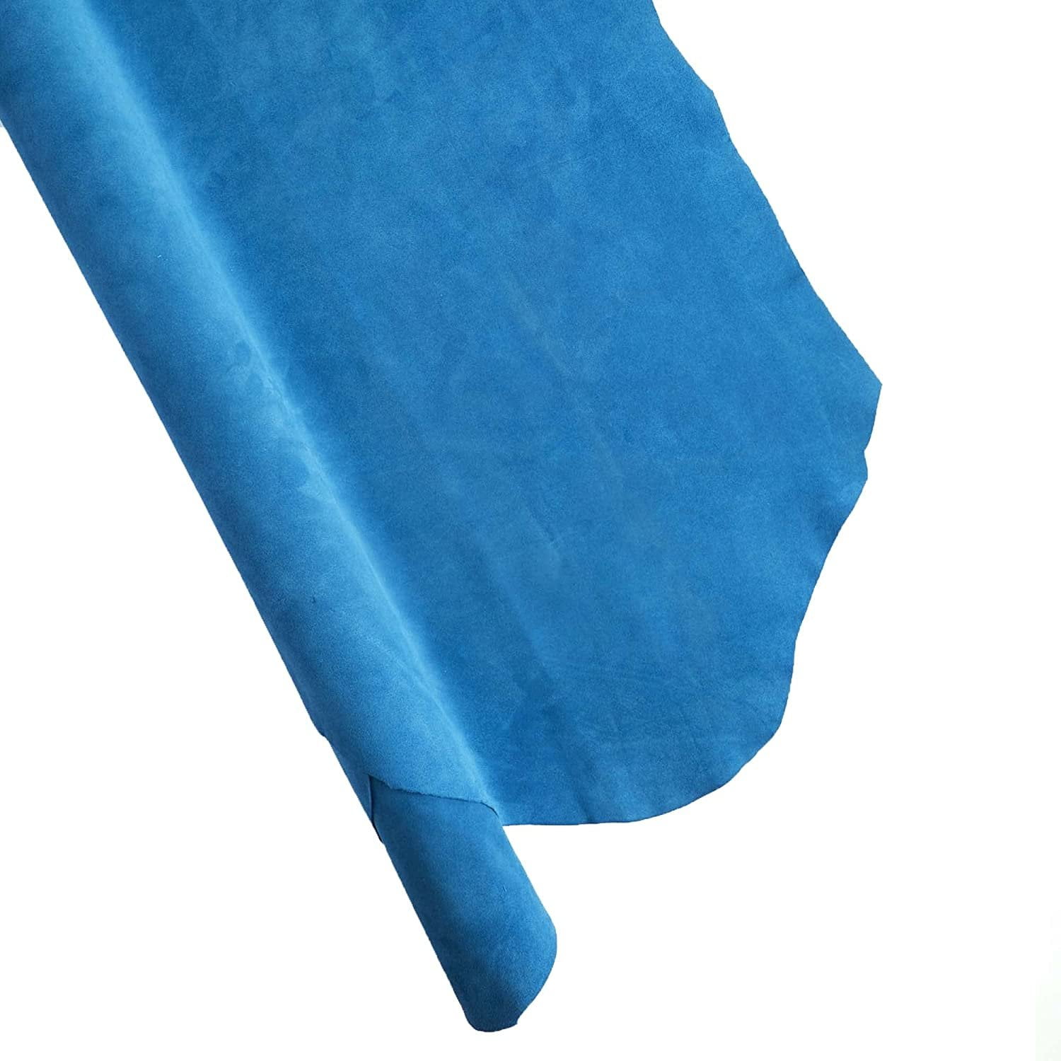 ELW Chap Splits Suede 4-5 oz 1.6-2mm Sky Blue, Pre-Cut Piece 8-10 SQ FT ...