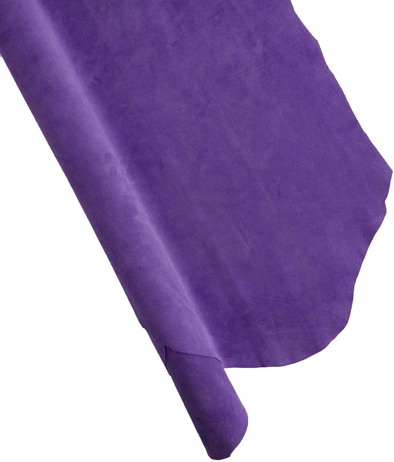 ELW Garment Splits Suede 2-4 oz 1-1.6mm Lavender, Pre-Cut Piece 2-4 SQ ...