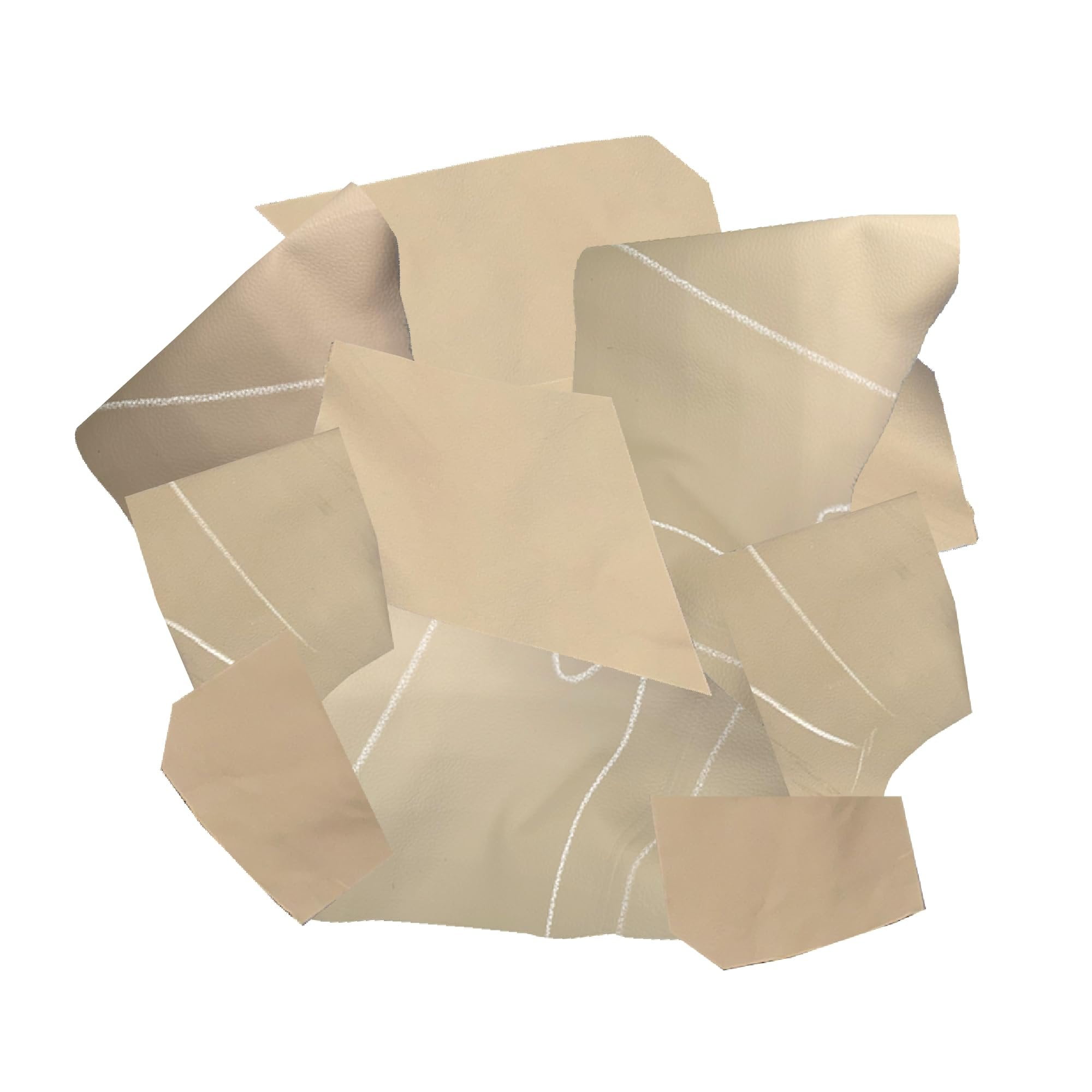 ELW Leather Scraps 2-3 oz .8-1.2 mmColor: Tan - 50 LBS Genuine Cowhide ...