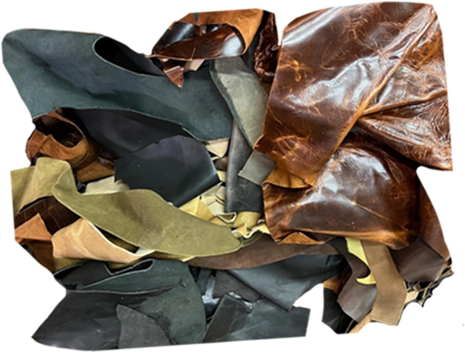 ELW Oil Tanned Leather Scraps 4-6 oz 1.6-2.4 mm Medium Weight Size: 2 ...