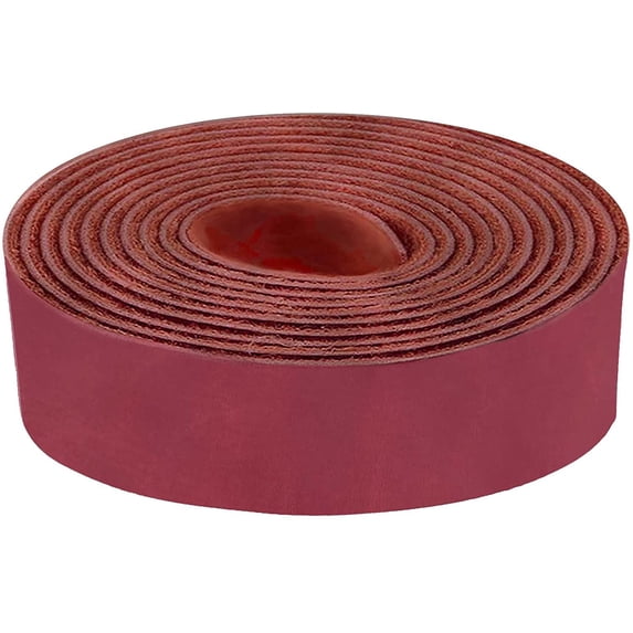 ELW Red Latigo Leather 5-6 oz. 2-2.4mm Straps, Belts, Strips 1-1/4" 3 ...