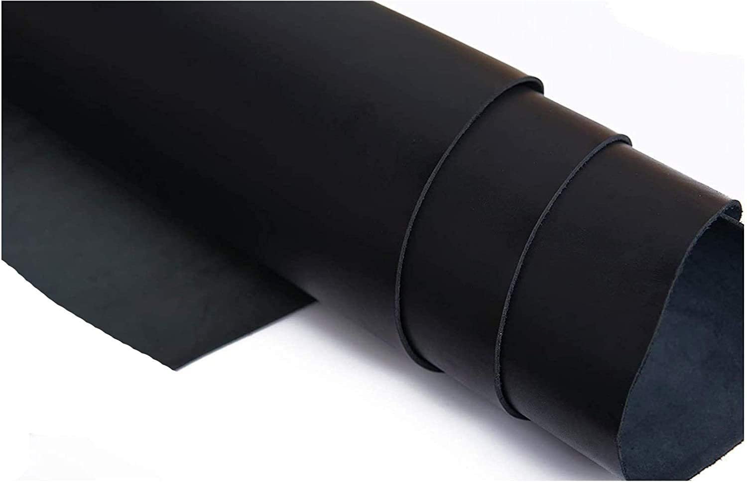 ELW Side (20-25 SQ FT) Pre-Cut Cowhide Charcoal Black Leather 9-10 oz ...