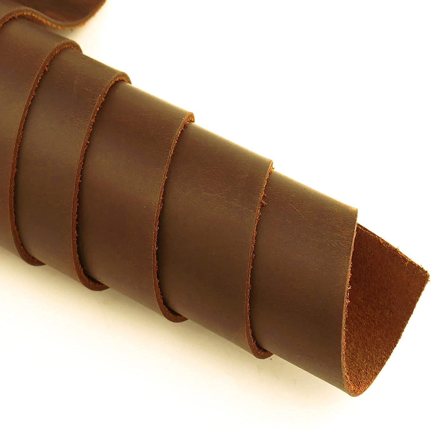 ELW Tooling Leather 5/6 OZ 2-2.4mm Thickness Rust Color Pre-Cut 8"x8 ...