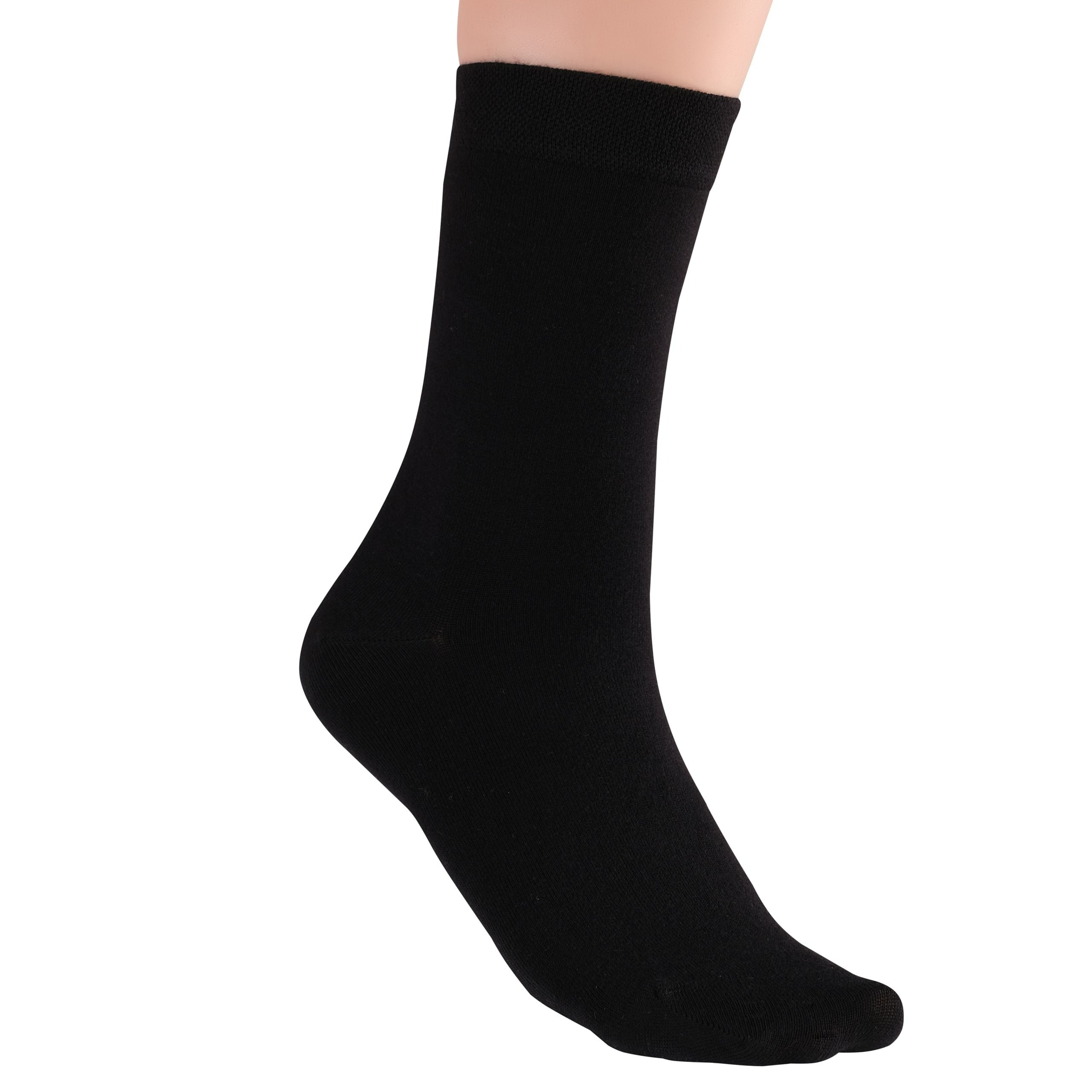 ELYFER Women Thin Bamboo Above Ankle Seamless Toe Dress, Trouser, Crew ...