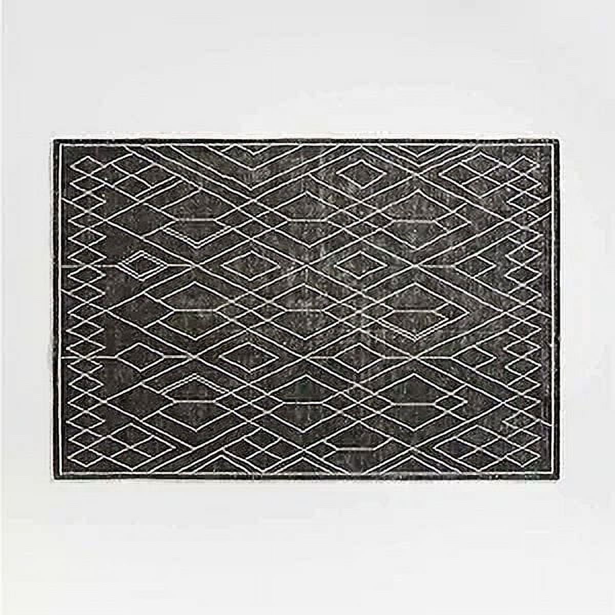 ELYSSIA DECOR HOME Premium Hand Tufted Block Design Area Rug, Luxury ...