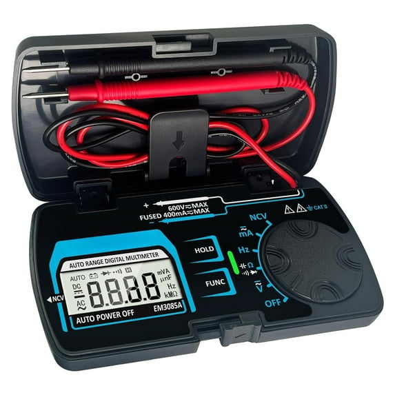 EM3085A Upgraded Pocket Digital Multimeter - Auto-Range, Tests NCV ...