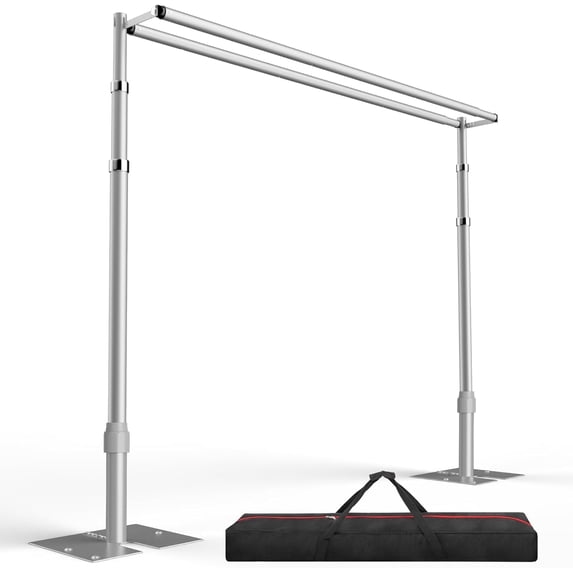 Emart 10x10 ft Heavy Duty Double Crossbar Backdrop Stand Photo Support ...