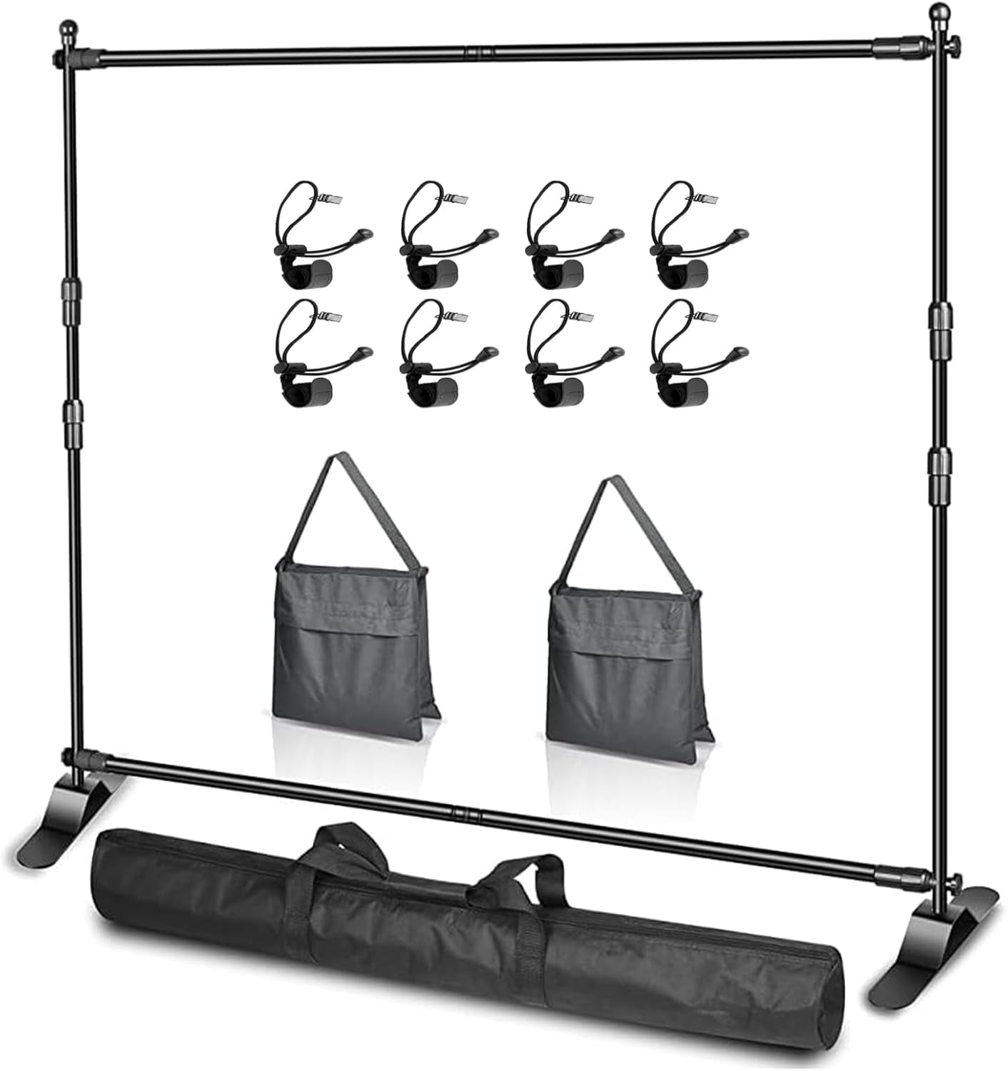EMART 10 x 8ft Photo Backdrop Banner Stand, Adjustable Step and Repeat ...