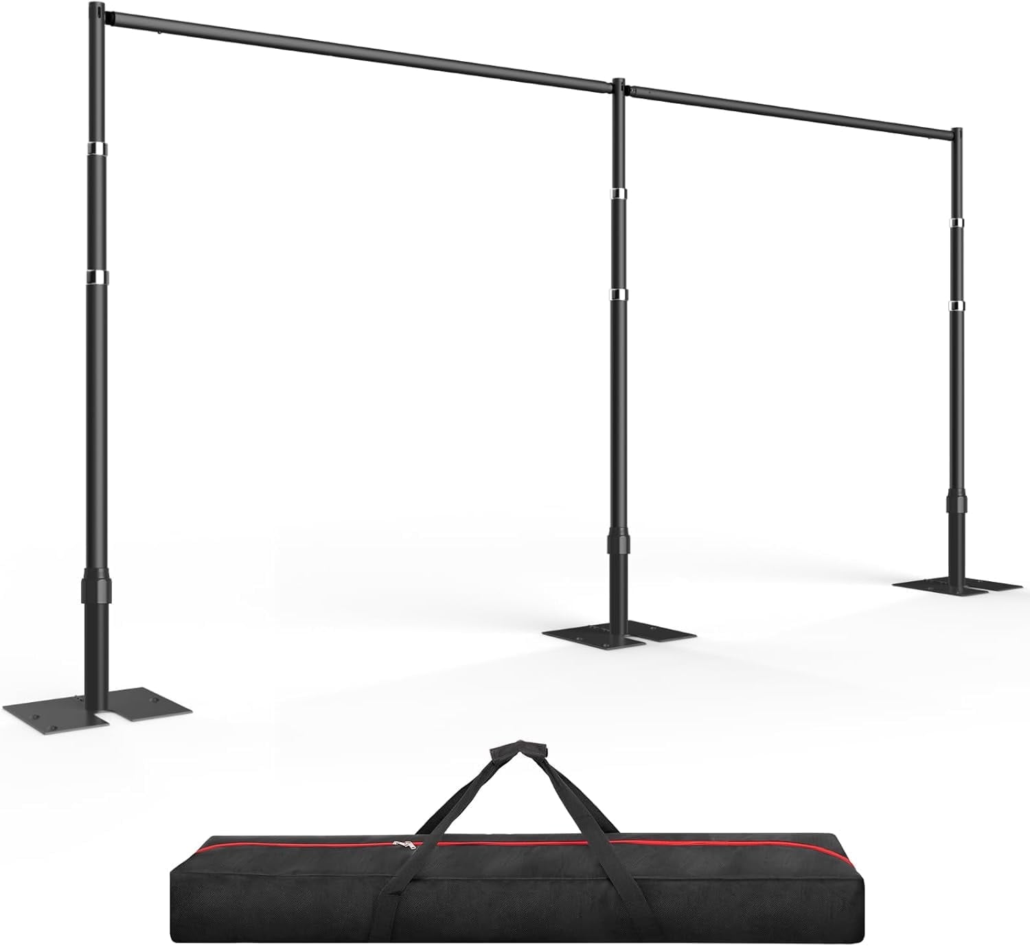 EMART 10x20ft Heavy Duty Adjustable Backdrop Stand, Pipe and Drape ...