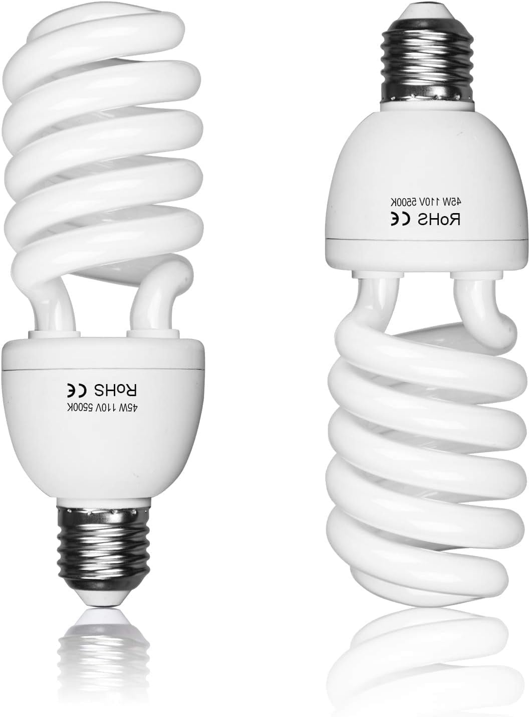 EMART 2-Pack 45W Full Spectrum CFL Daylight Bulbs (5500K) – for ...