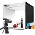 EMART Photography Light Box, 24"x24" 3000K-7000K Dimmable with 5 Color ...