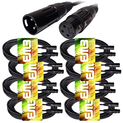 EMB Audio Professional Shielded Speaker Cable XLR Male to Female Patch ...