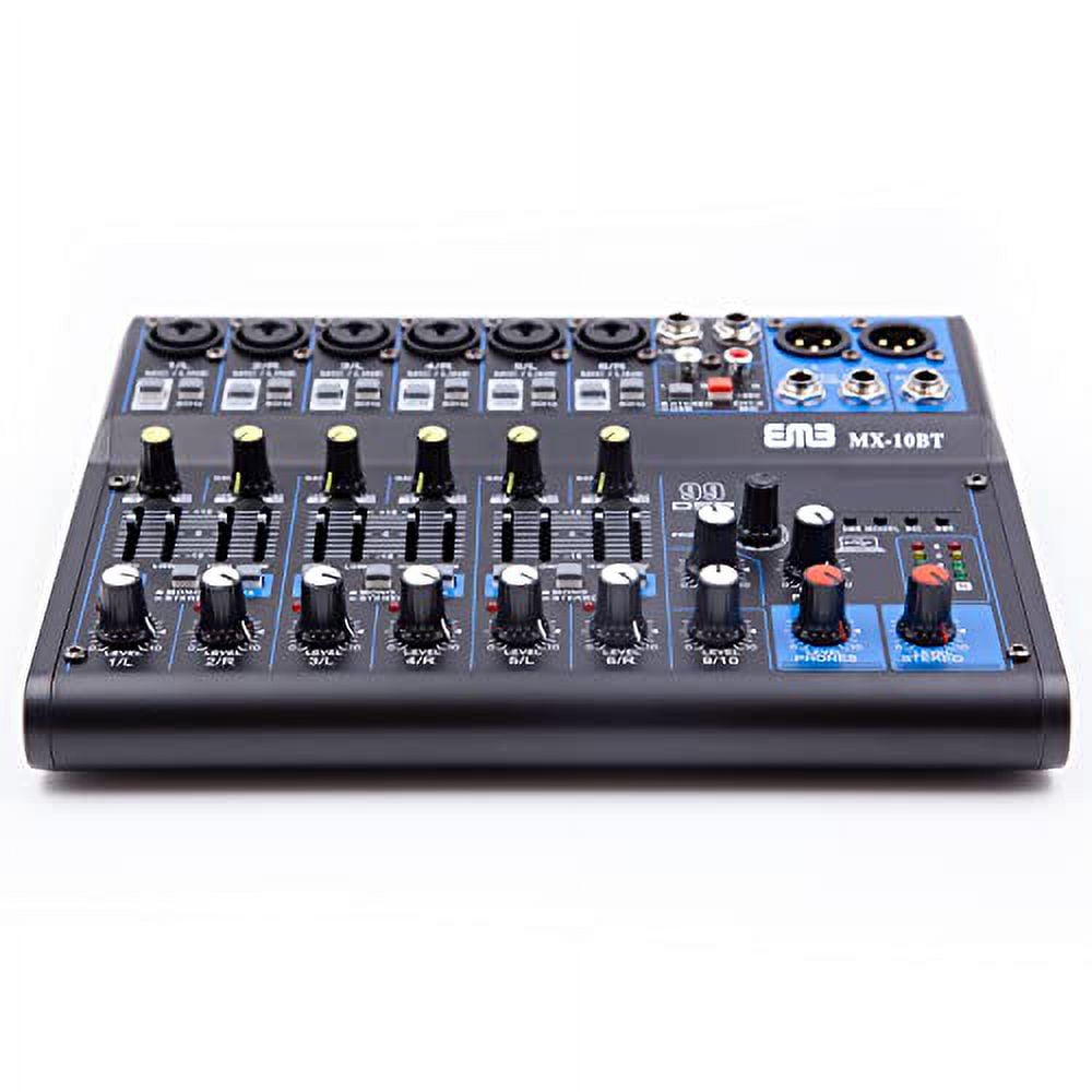 EMB MX10BT 99 DSP 10-Channel Audio Mixer Mixing Console MP3 Sound Desk ...
