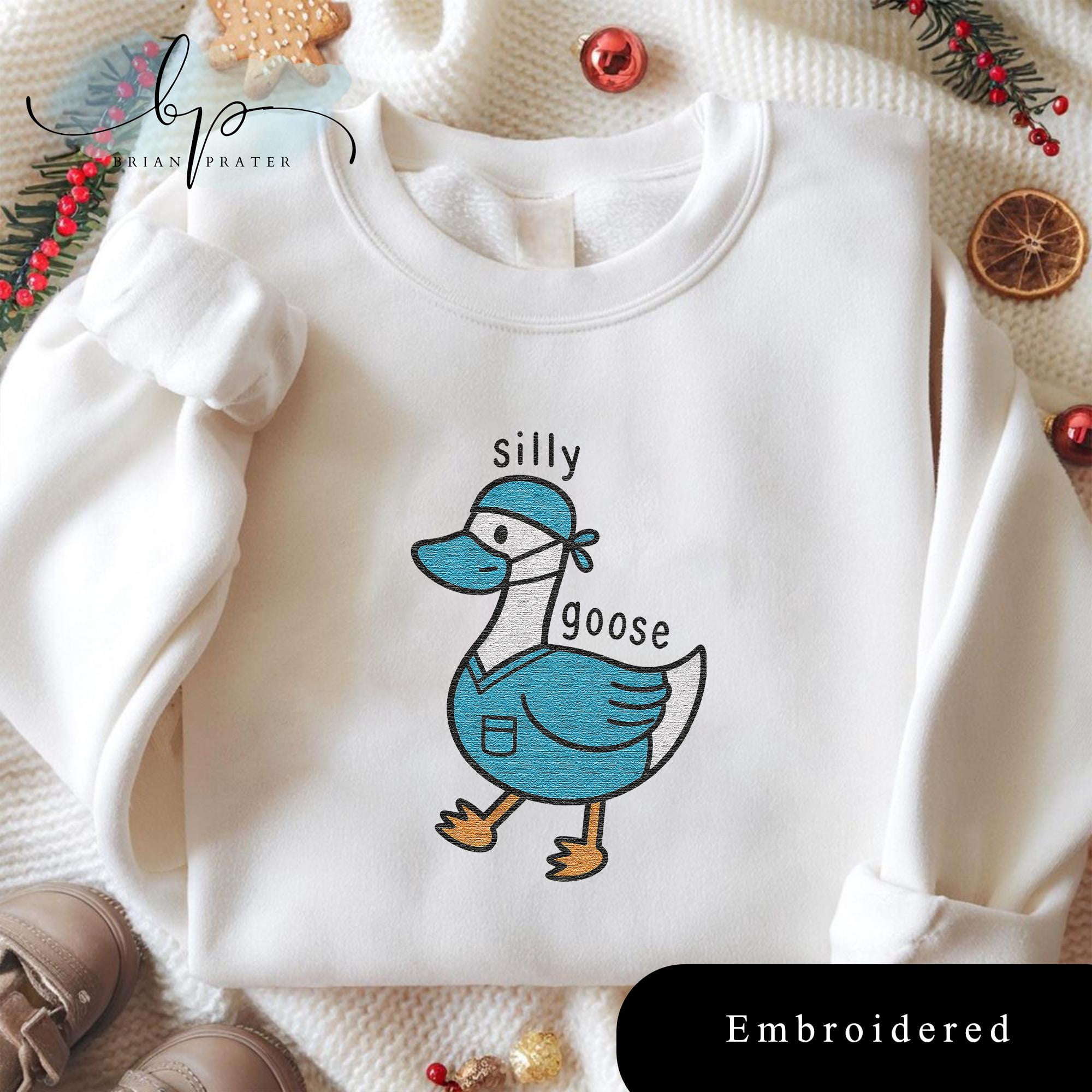 EMBROIDERED Funny Silly Goose Nurse Shirt, Funny Nurse Gift Idea, Cute ...