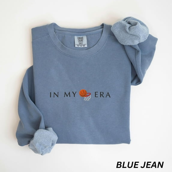 EMBROIDERED In My Basketball Era Sweatshirt, Basketball Player Sweater ...