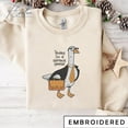 EMBROIDERED Today I'm A Serious Goose Shirt, Funny Goose Tee, Silly ...