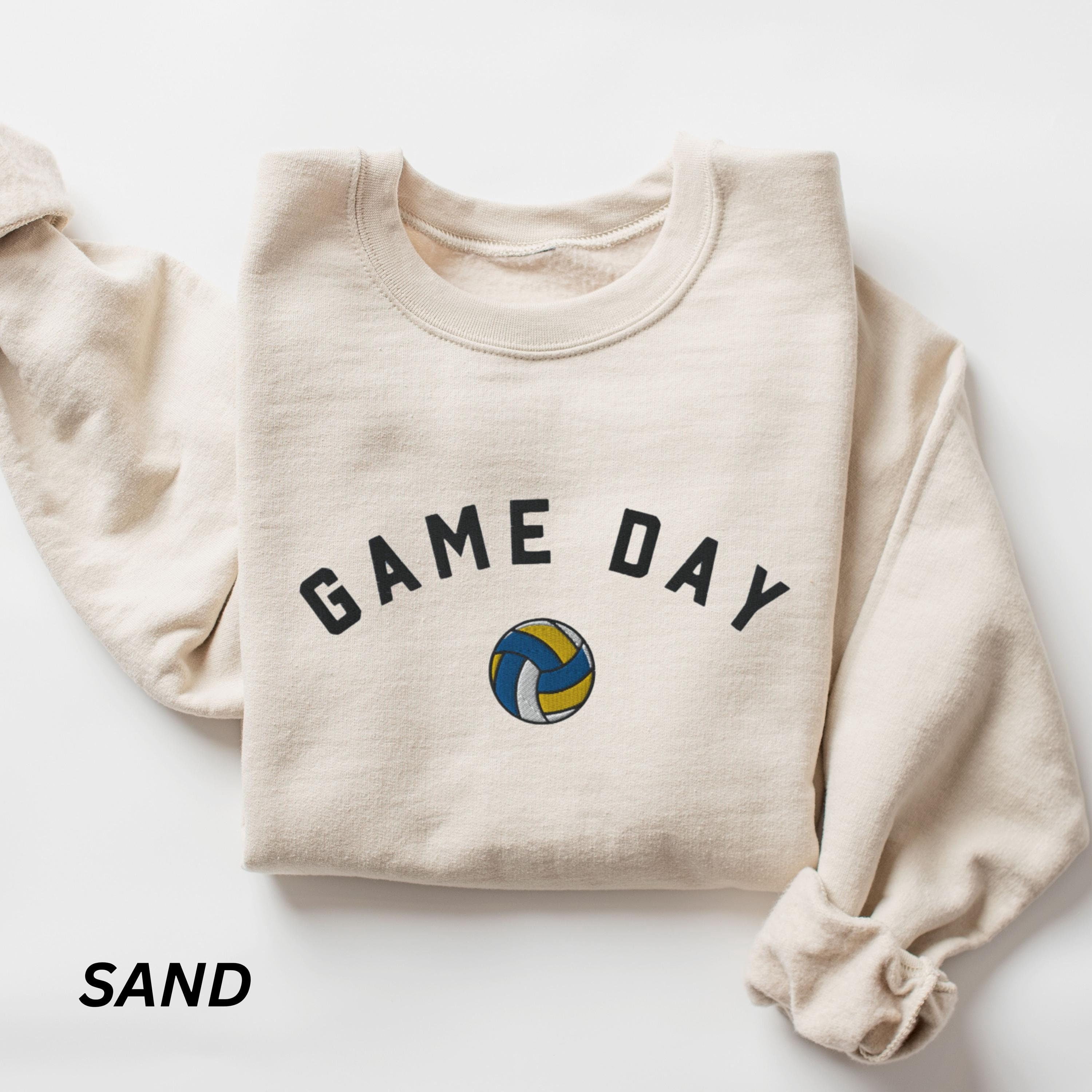 EMBROIDERED Volleyball Game Day Sweatshirt, Volleyball Mom Sweater ...