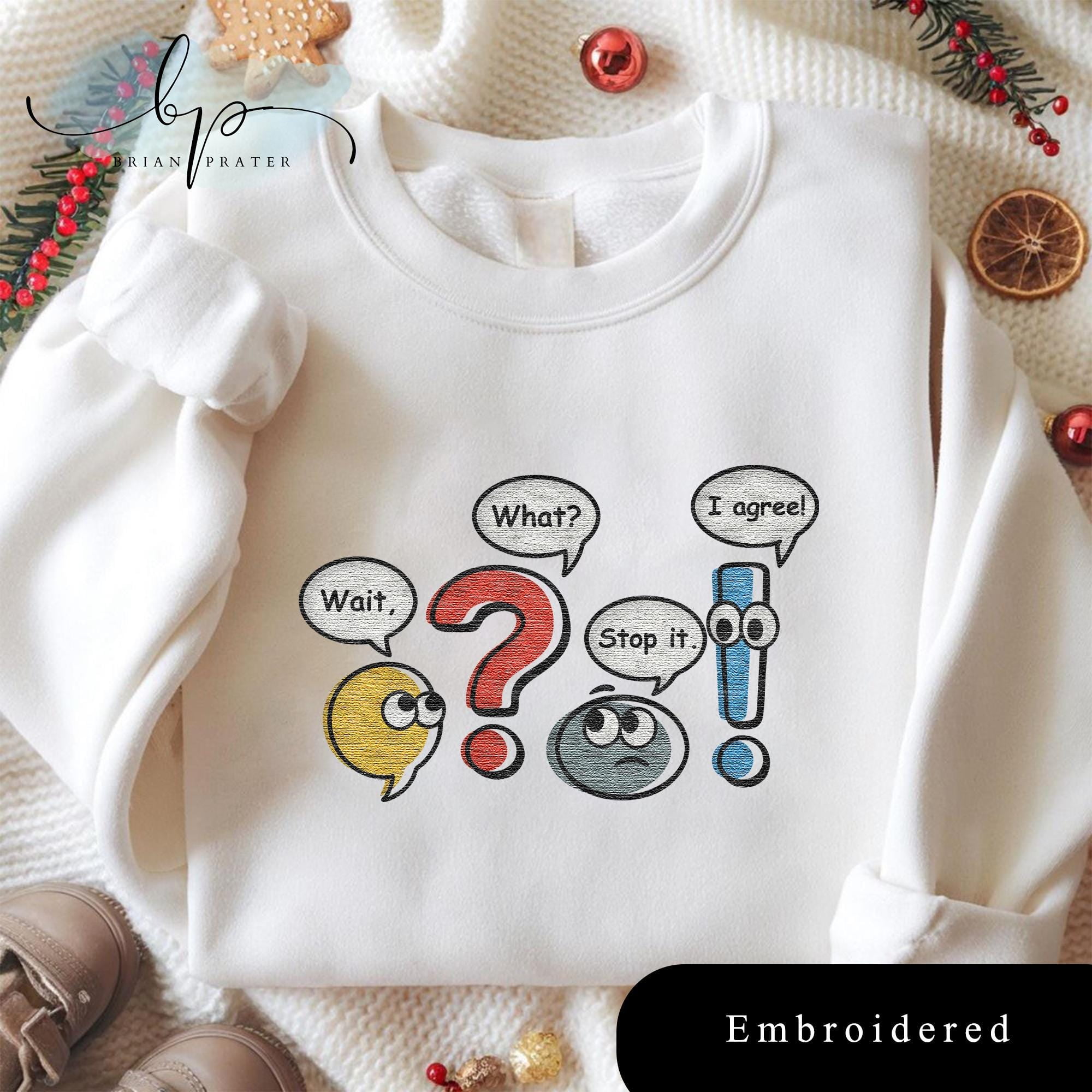 EMBROIDERED Wait What Stop It I Agree Shirt, Funny English Teacher Gift ...