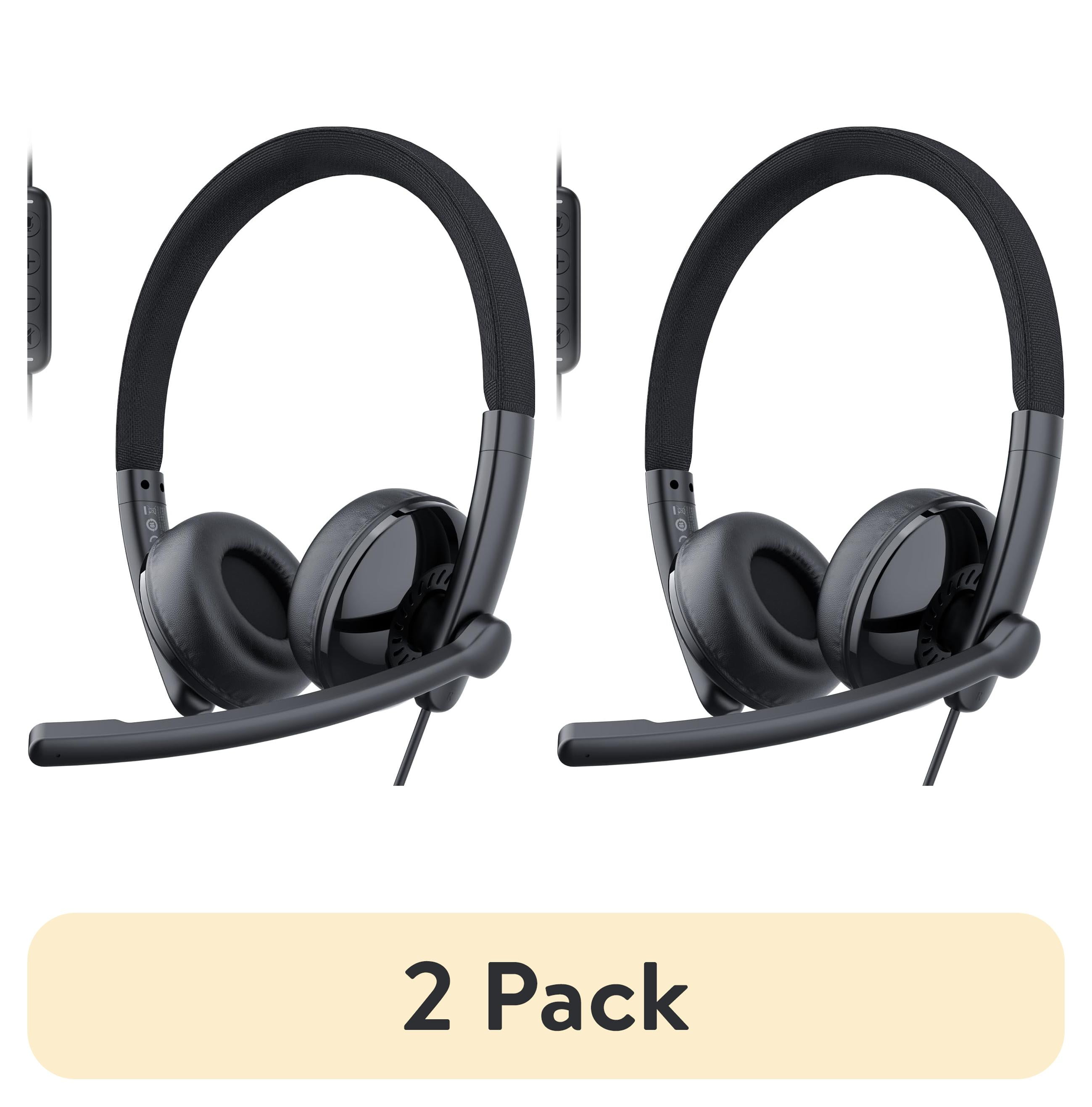 (2 pack) EMEET HS50 Computer Headset with Microphone for PC, Wired ...