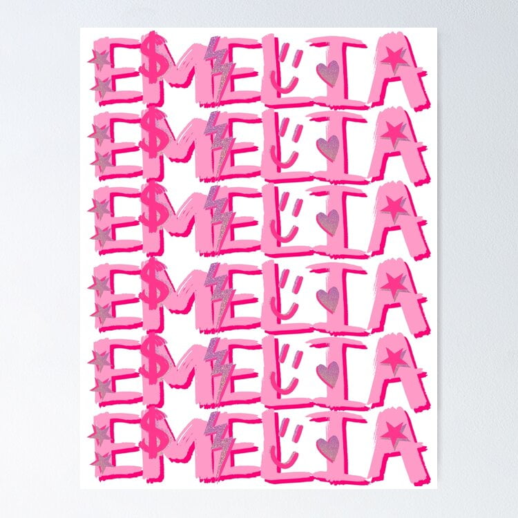 EMELIA name Poster - KIRA.971, UNFRAMED-12x18 - Walmart.com