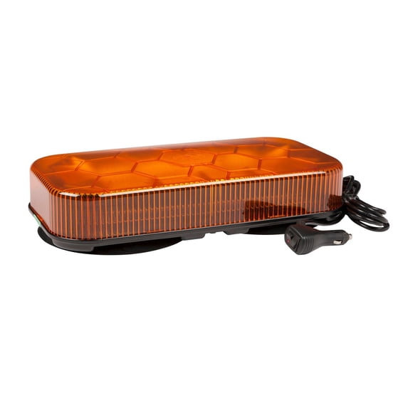 EMERGENCY LTG AMBER LED MINI LIGHT BAR S.A.E. CLASS I 12 VOLT VACUUM ...
