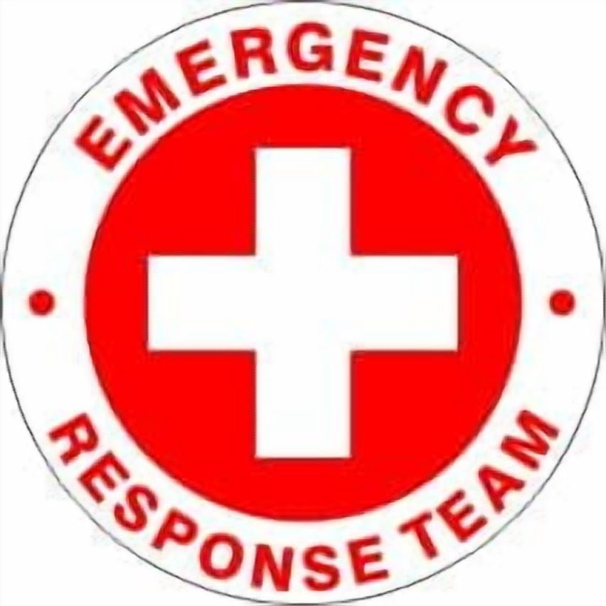 EMERGENCY RESPONSE TEAM 12-Inch Circular Round Metal Tin Sign - Warning ...