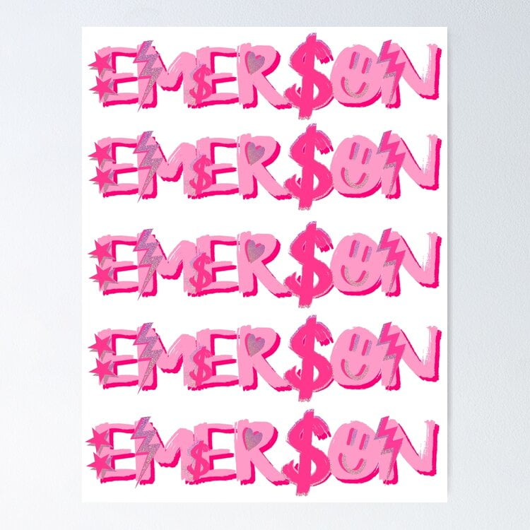 EMERSON name Poster - KIRA.1035, UNFRAMED-12x18 - Walmart.com