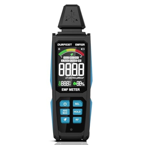 EMF Detector, 5 in 1 Rechargeable Digital EMF Radiation Detector ...