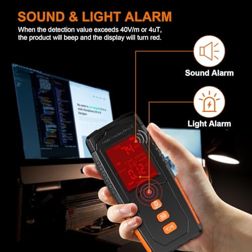 EMF Detector, Digital LCD EMF Meter, 3 in 1 Rechargeable ...