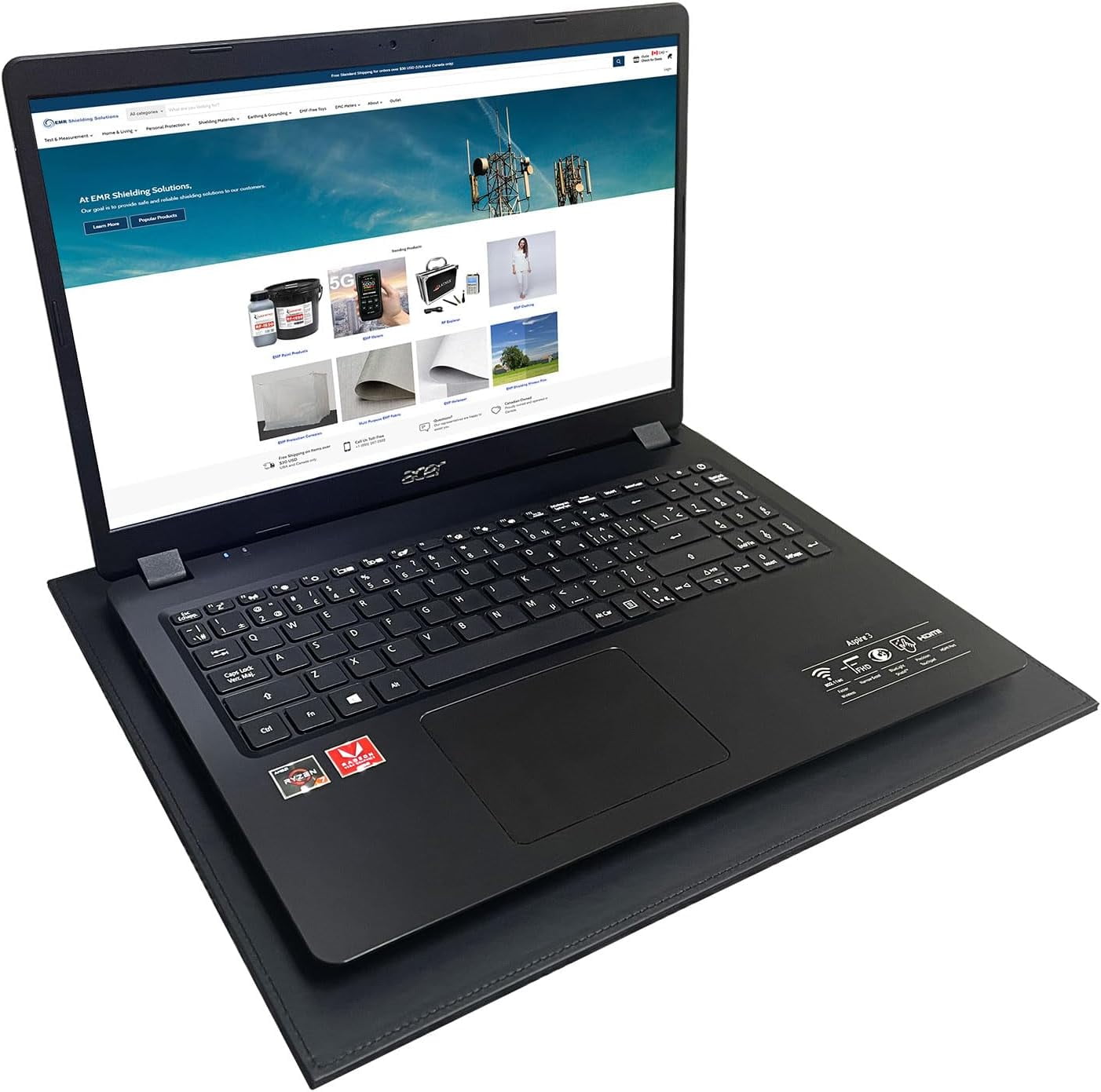 EMF Laptop Tray - Shielding ELF and RF from Computer, Tablets, Cell ...