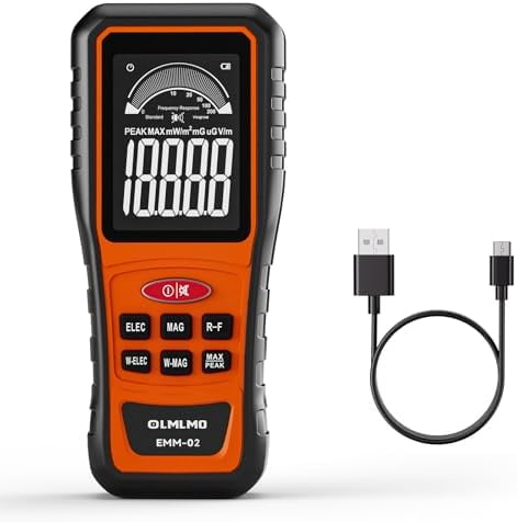 EMF Meter Emf Detector 3 in 1 - Detects Magnetic, Electric, and Radio ...
