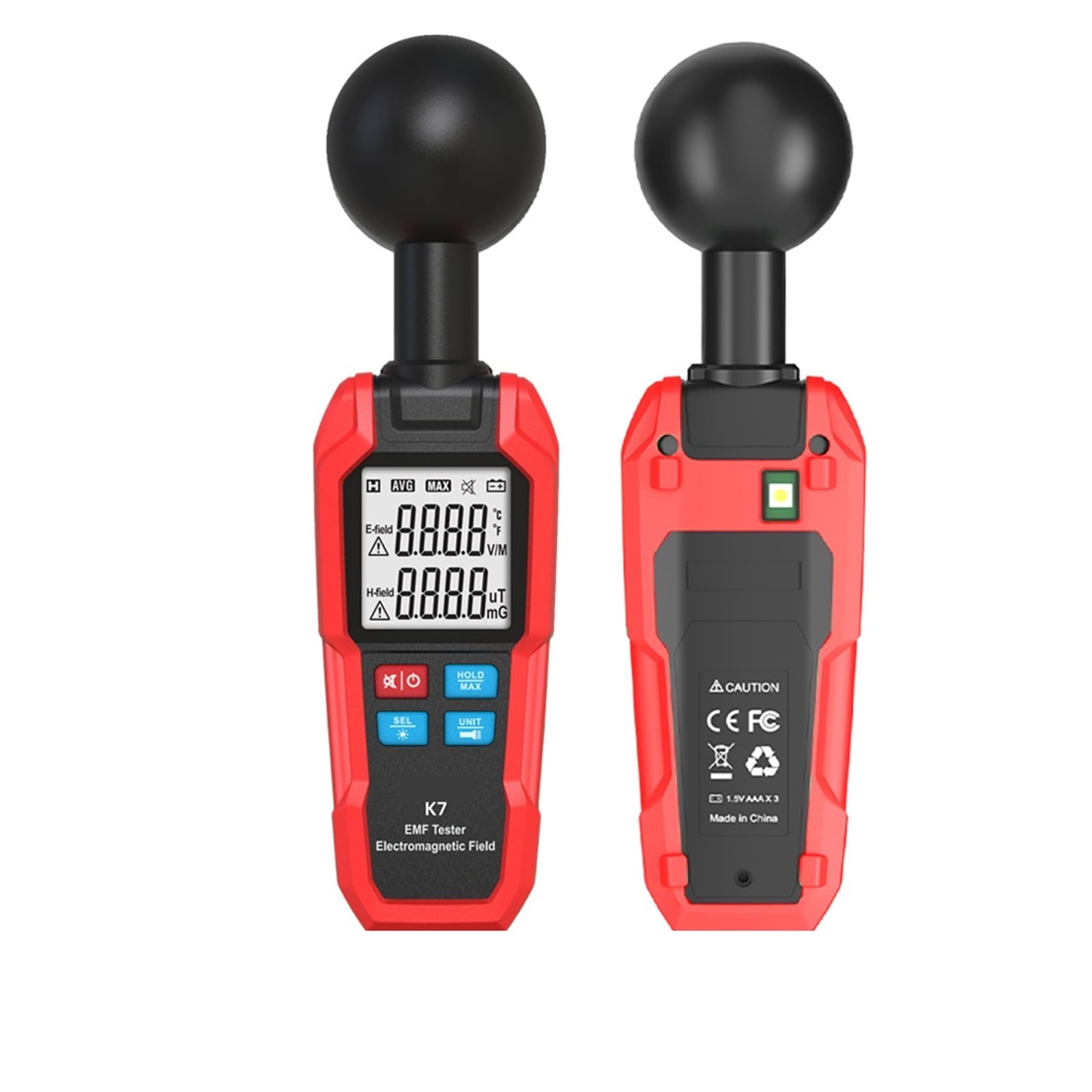 EMF Meter Professional Electromagnetic Field Radiation Detector ...
