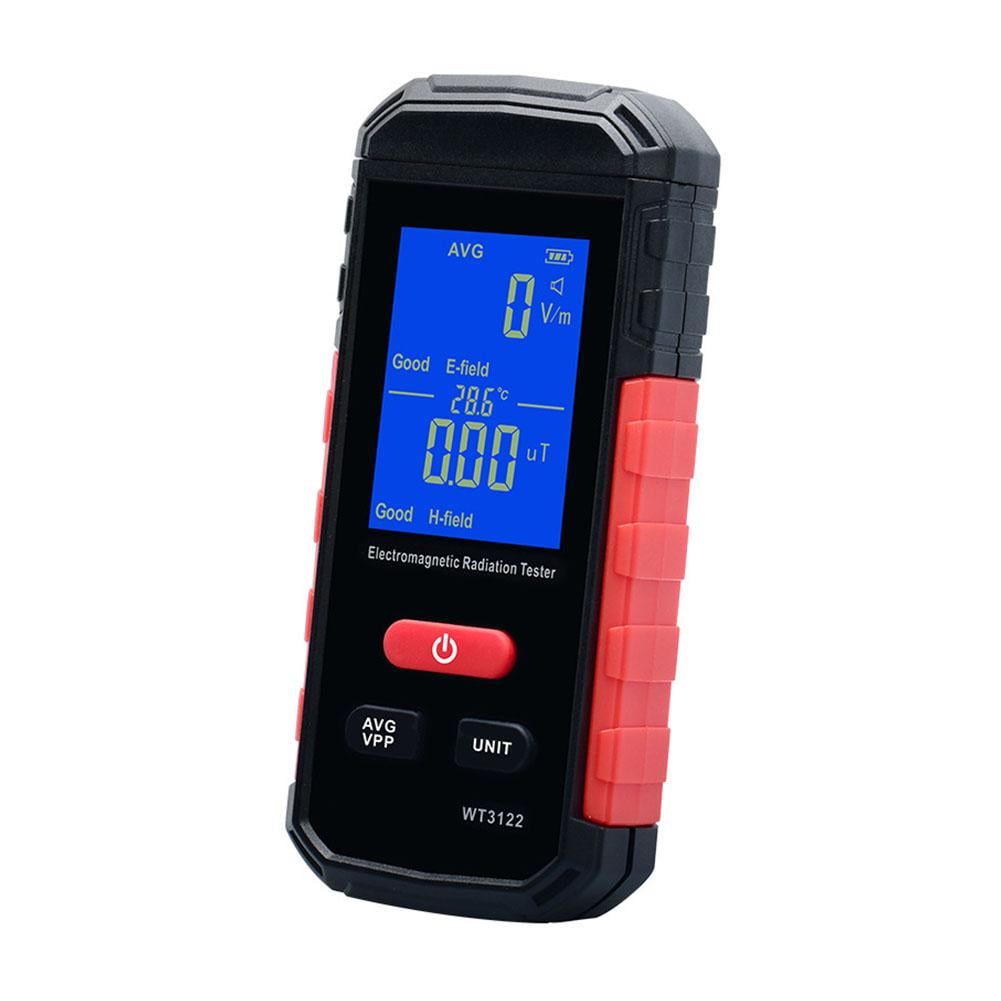 EMF Meter, Rechargeable Digital Electromagnetic Field USB Radiation ...