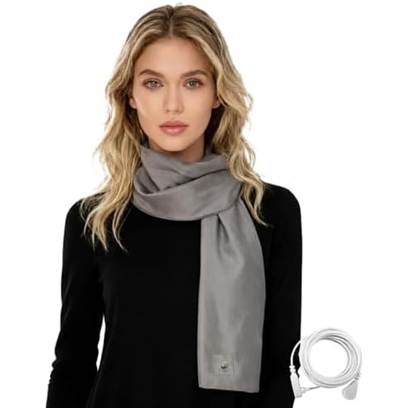 EMF Shielding Grounding Scarf with Silver Fiber Faraday Fabric for ...