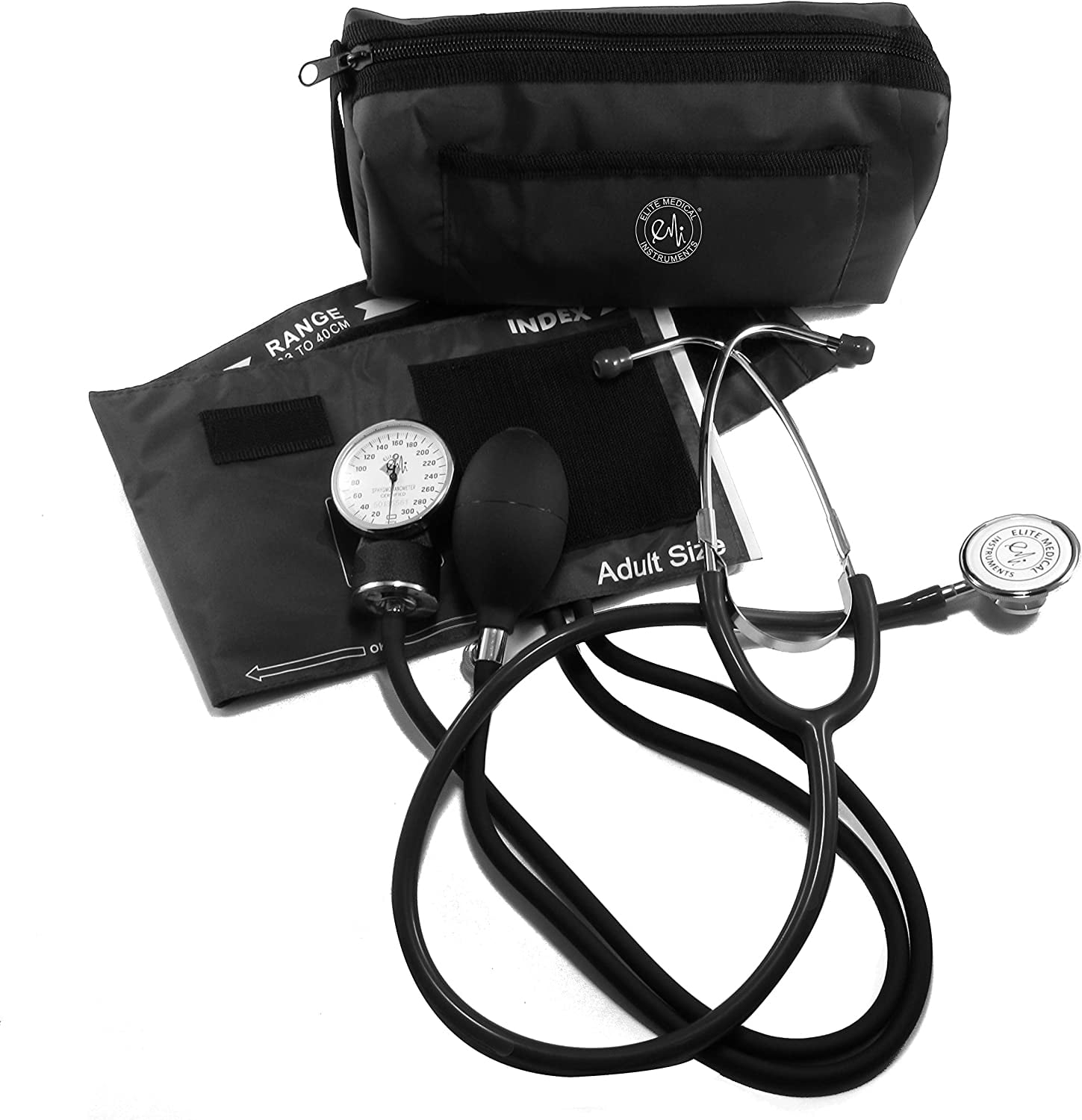 EMI # 305 Black Aneroid Sphygmomanometer Manual Blood Pressure Monitor ...