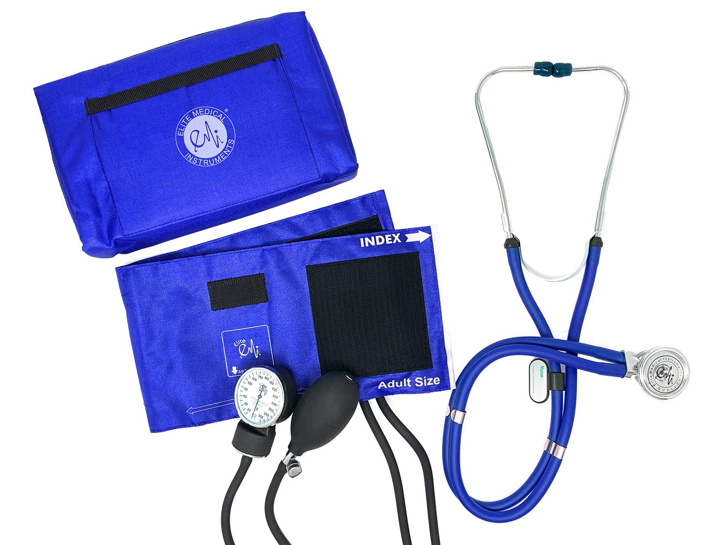 EMI Royal Sprague Rappaport Stethoscope and Aneroid Sphygmomanometer Manual Blood Pressure Set ...