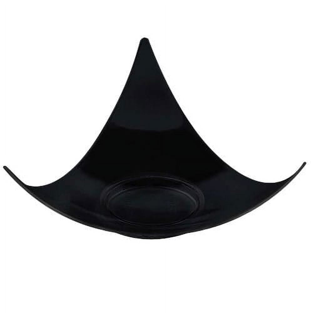 EMI Yoshi EMI-612-BLK Aster Plastic Triangle Dish - 200 / CS - Walmart.com