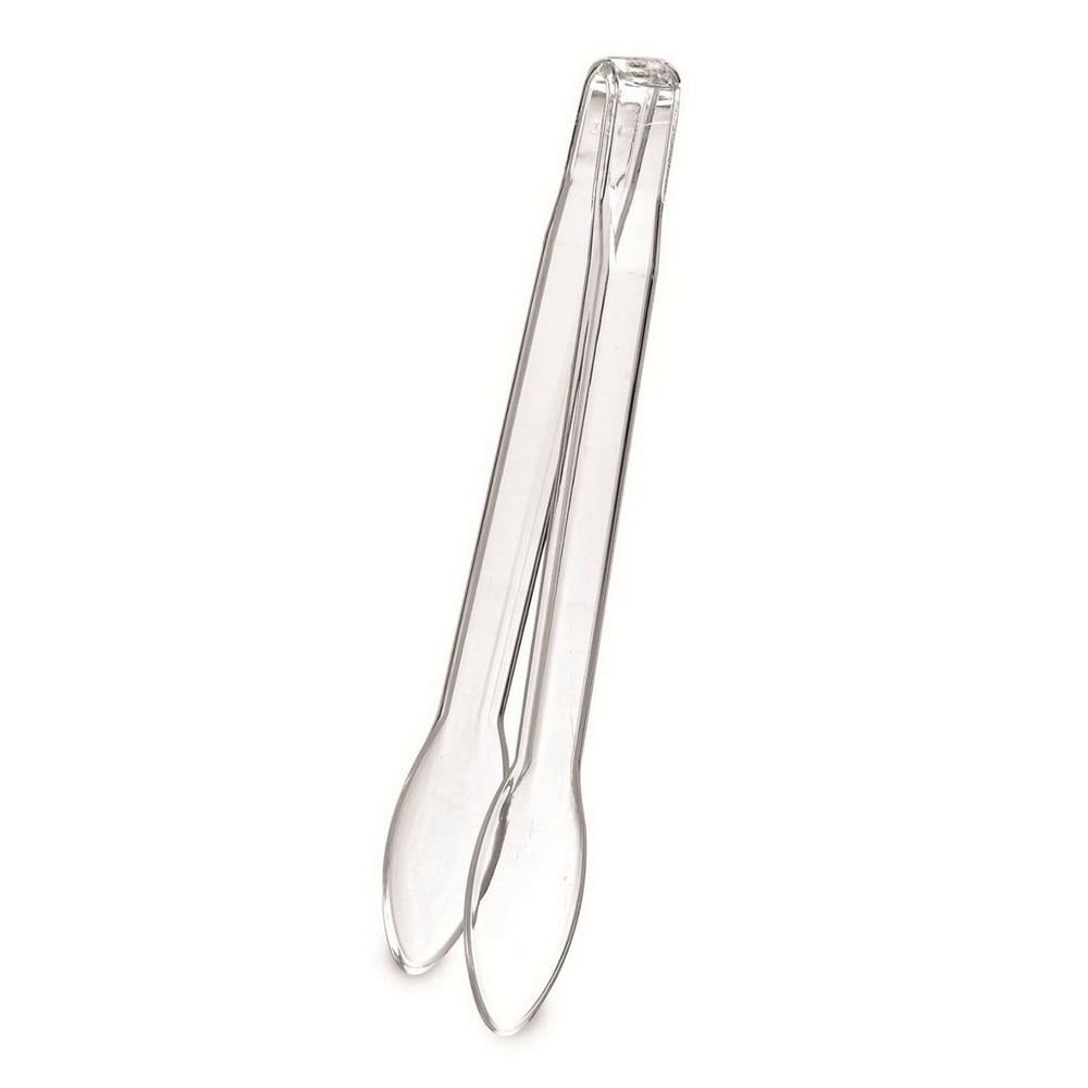 EMI Yoshi Party Tray Serving Salad Tong Clear, 12" Length, Plastic | 48 ...