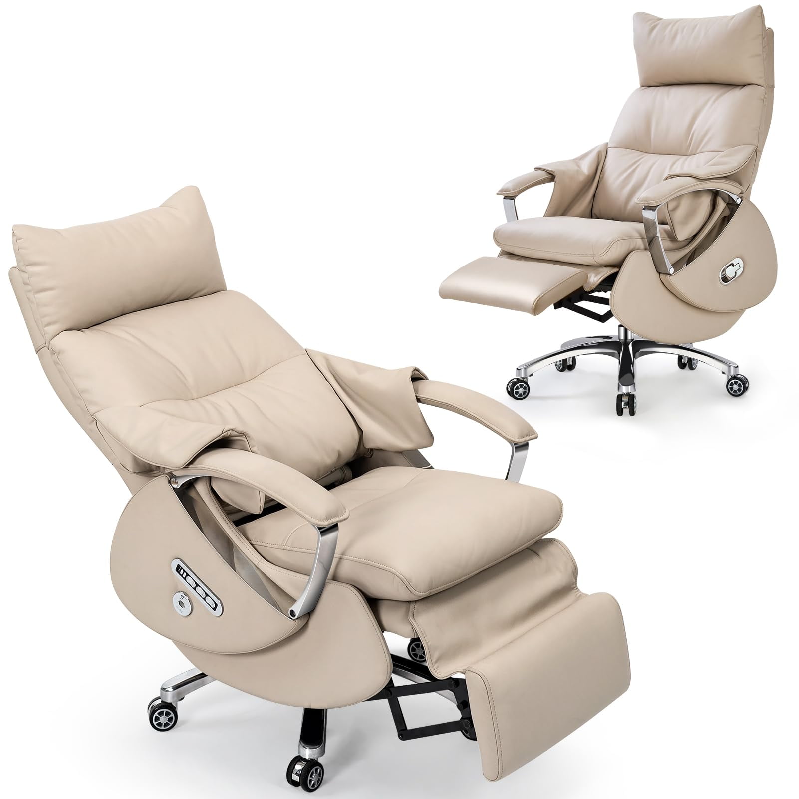 EMIAH ST300 Ergonomic Office Chair, Genuine Leather Electric Executive ...