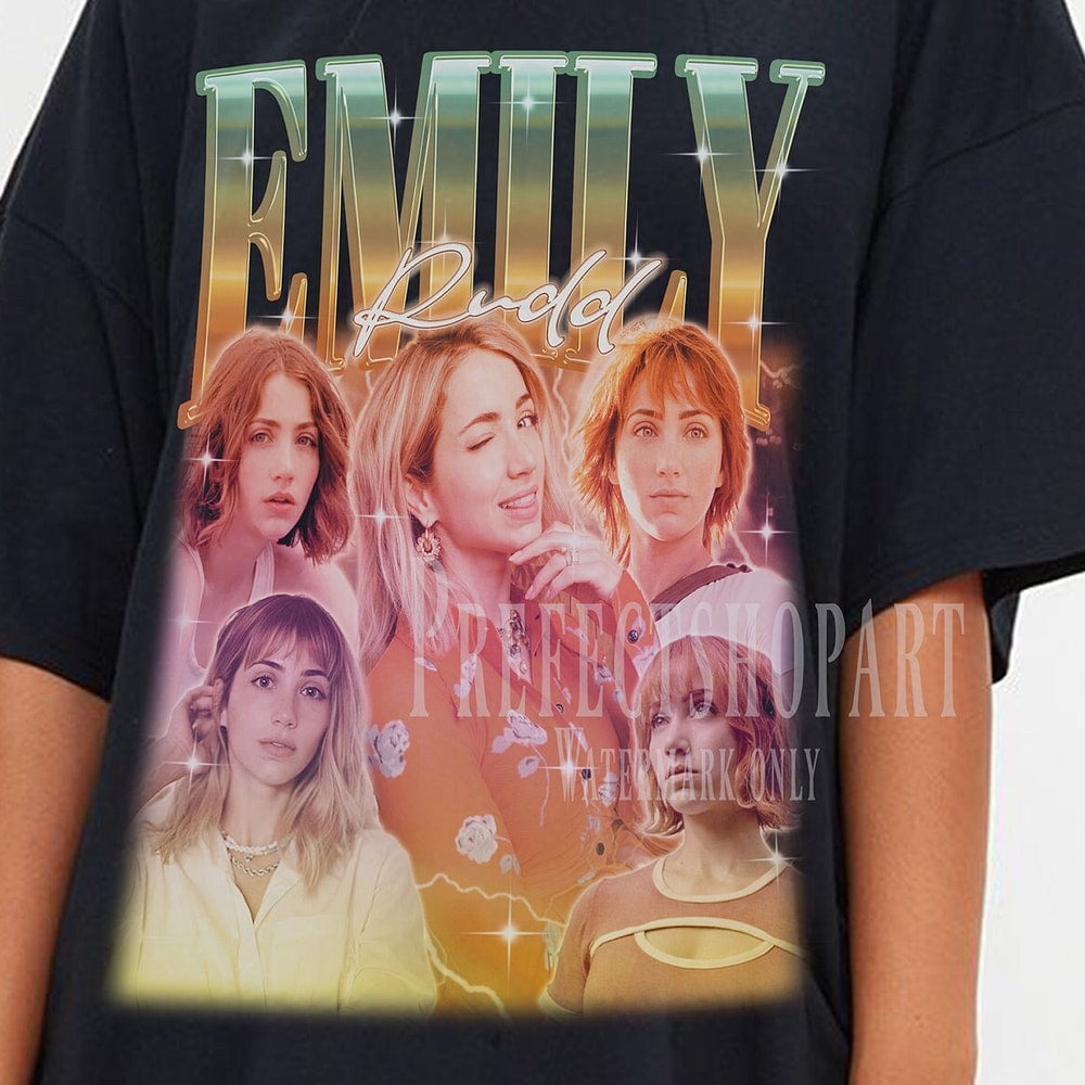 EMILY RUDD Retro T-shirt - Emily Rudd Bootleg Tees, Emily Rudd Long ...