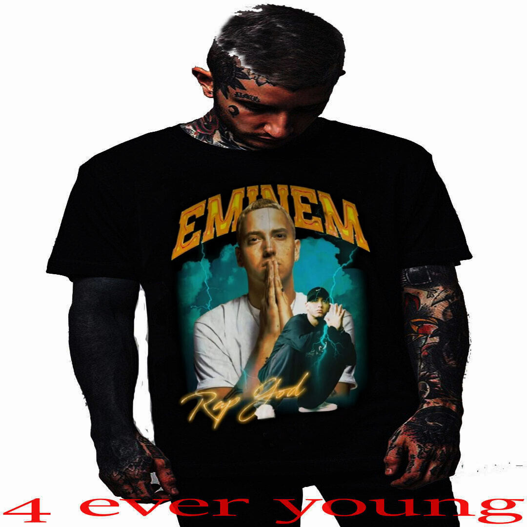 EMINEM ''RAP GOD'' RAP HIP HOP T SHIRTS MEN'S SIZESChristmas Gift Shirt ...