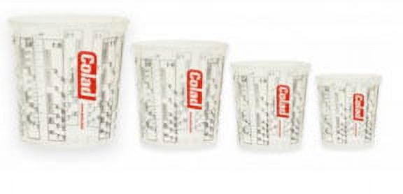 Colad Disposable Clear Solvent Resistant Paint Cups with Printed Mixing ...