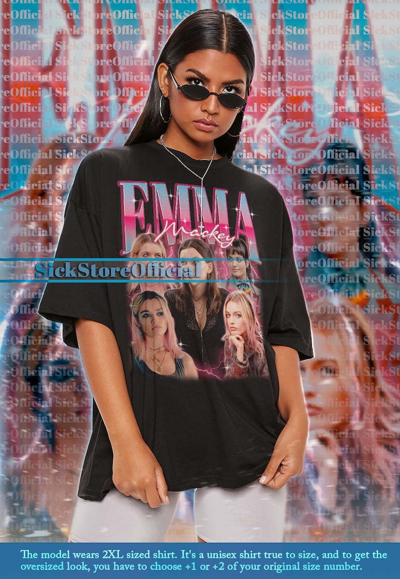 EMMA MACKEY Vintage Shirt, emma mackey Homage Tshirt, emma mackey Fan ...