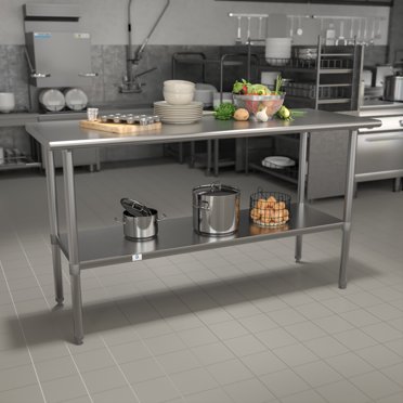 Dextrus Commercial Kitchen Appliance: Stainless Steel Work Table with 3 ...