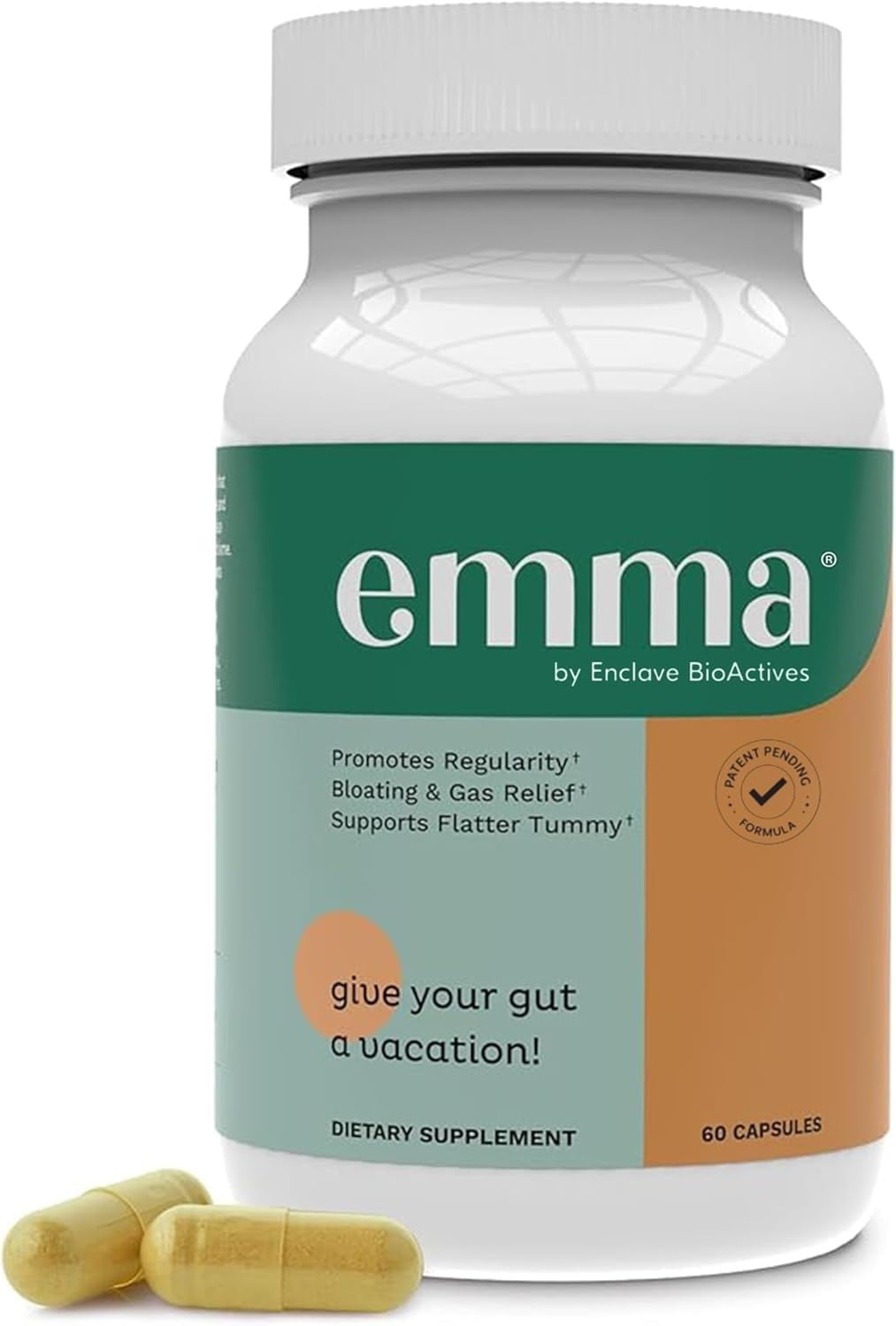 EMMADigestive Enzymes & Gut Support - EMMA Wellness Capsules - 60 Count ...