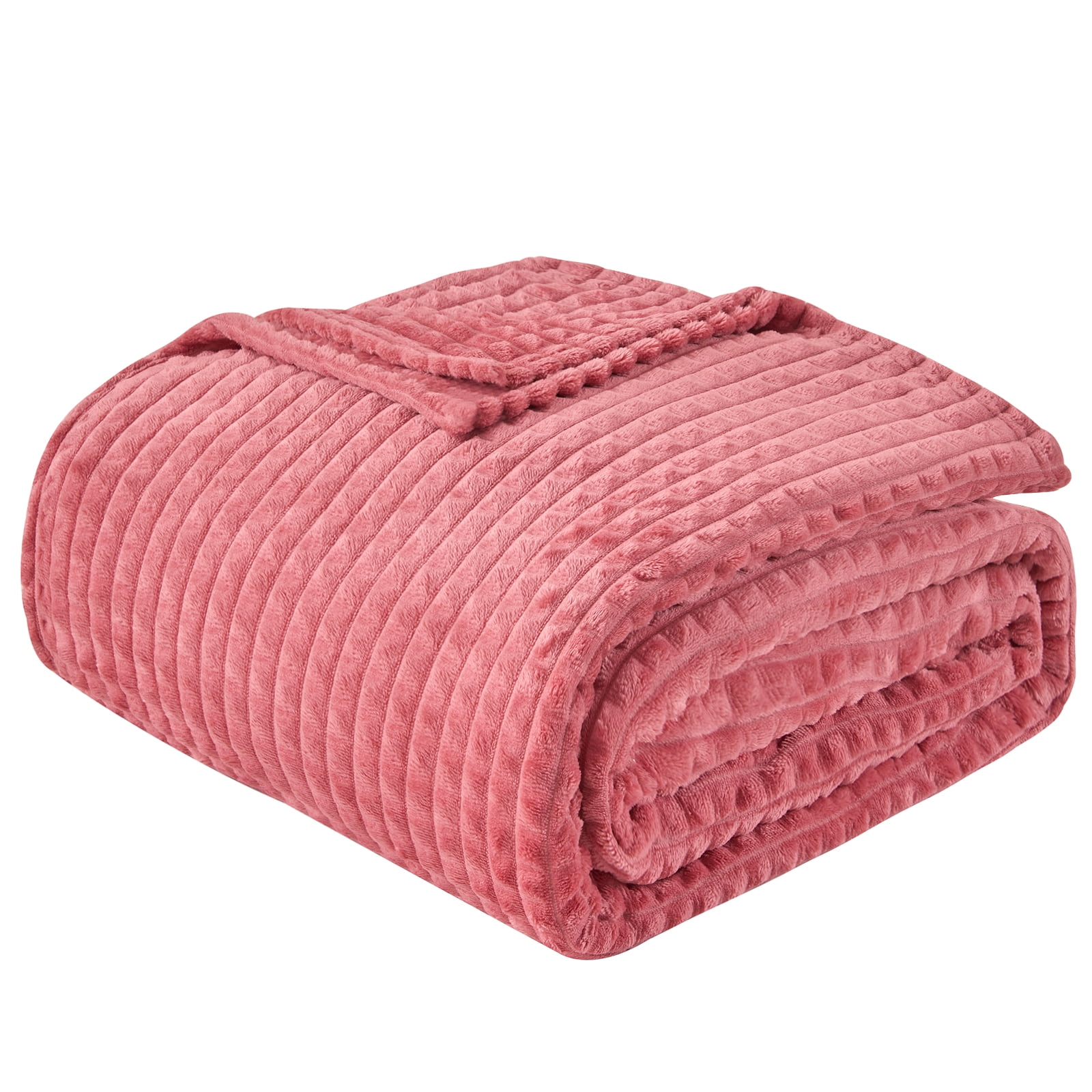 EMME Fleece Throw Blanket Luxury Flannel for Couch Bed Sofa Chair, Soft ...