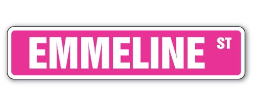 EMMELINE Street Sign Childrens Name Room Sign | Indoor/Outdoor | 24 ...