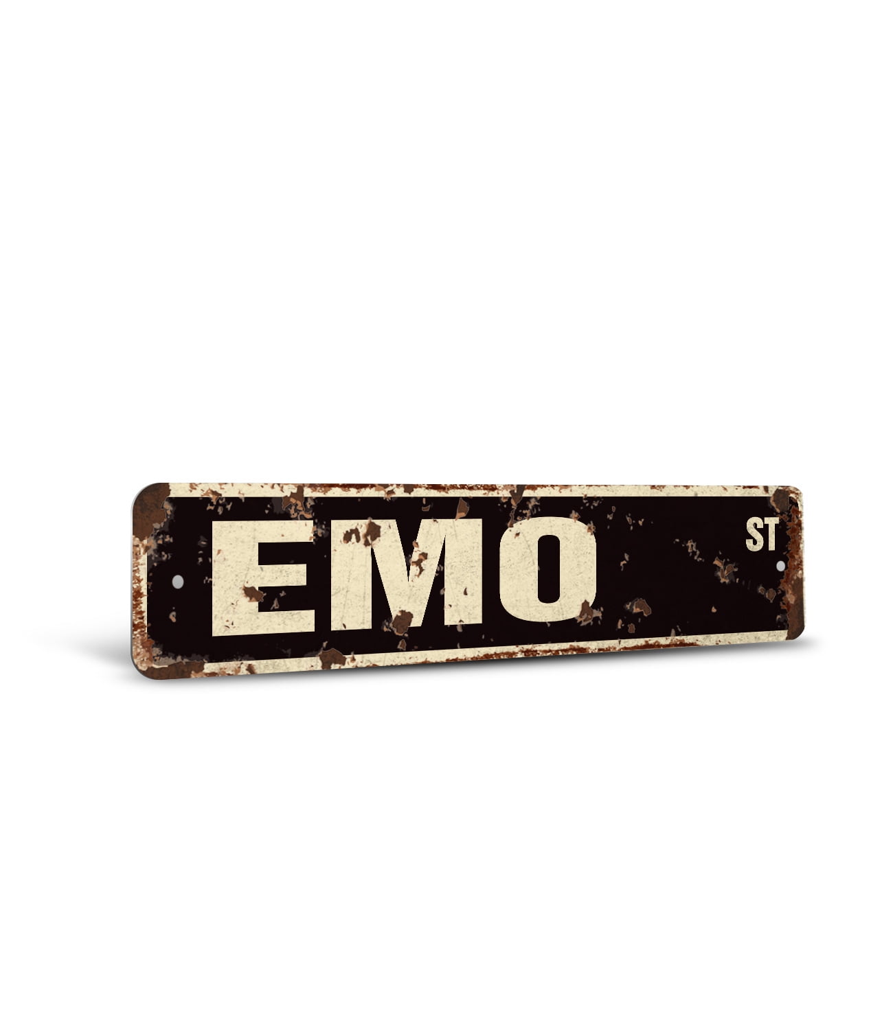 EMO Vintage Style Rustic Street Sign – Musician Music Rock Rocker ...